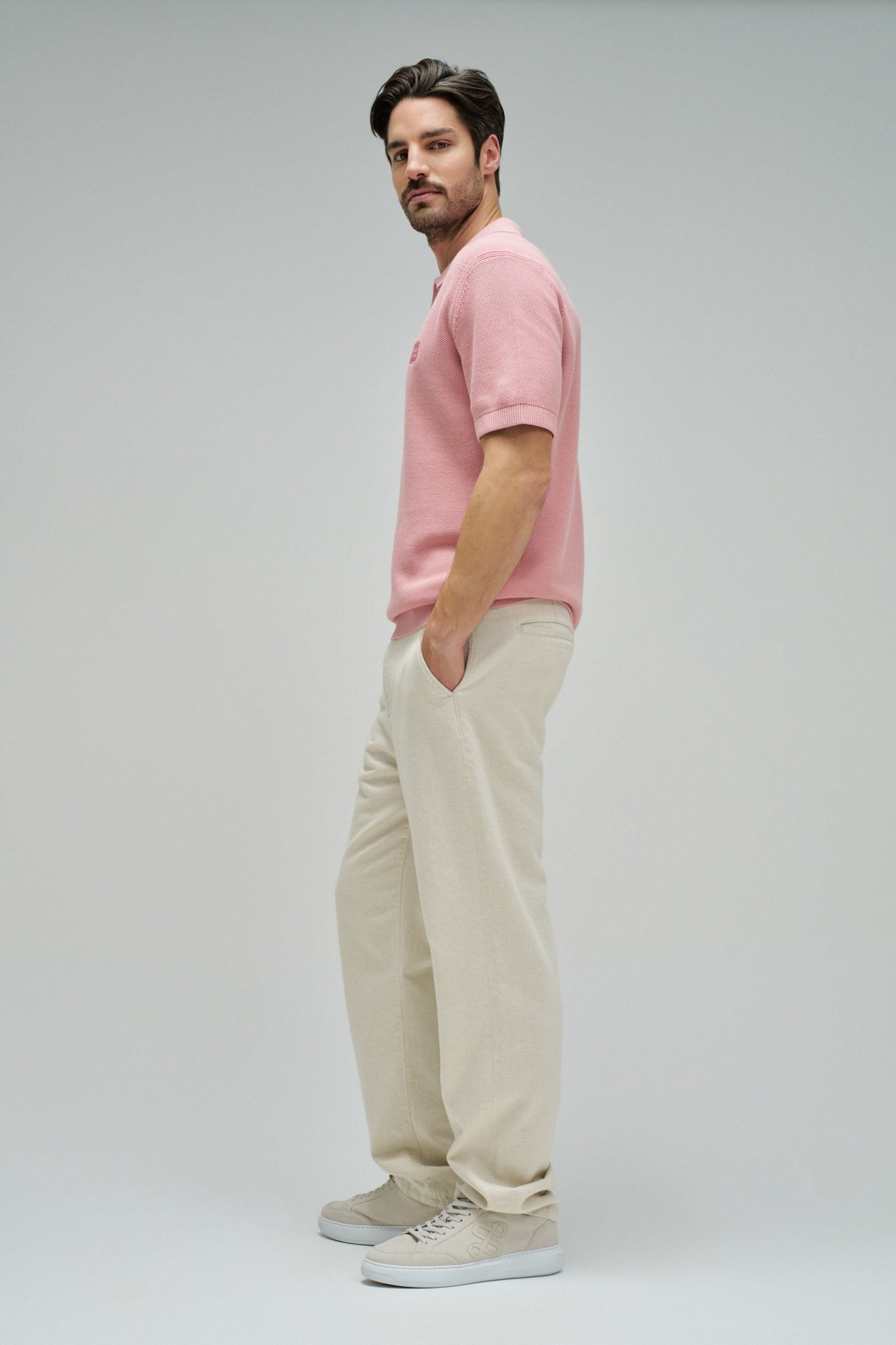 TEXTURED POLO STAR CLUB - SALSA JEANS