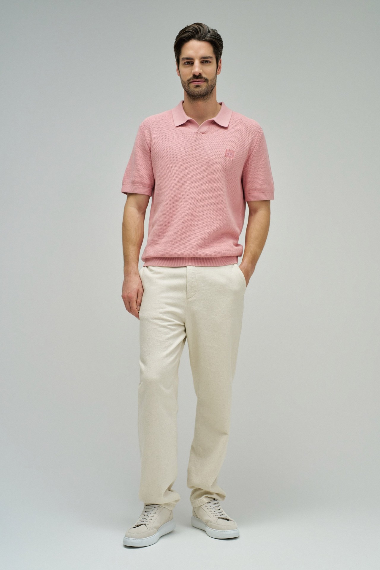 TEXTURED POLO STAR CLUB - SALSA JEANS
